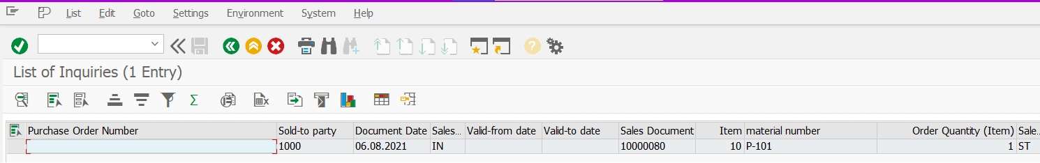Creation Of Inquiry In SAP Sales And Distribution - SAPBoost.Com