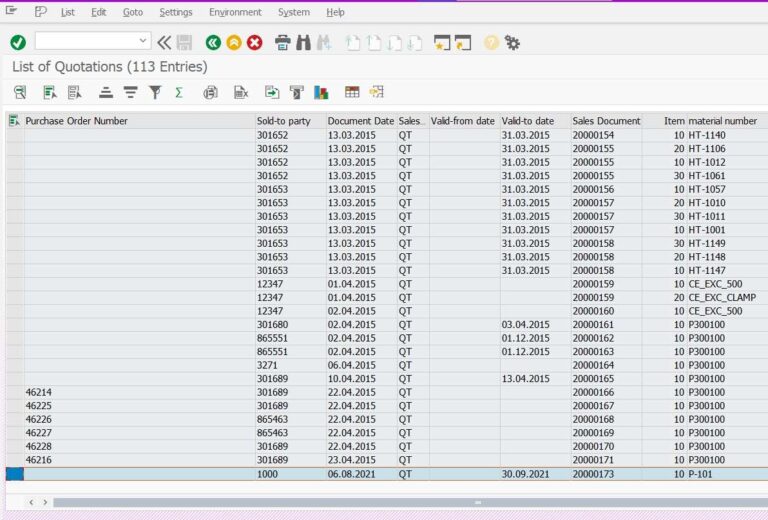 Best Practices For Creation Of Quotation In SAP SD VA21