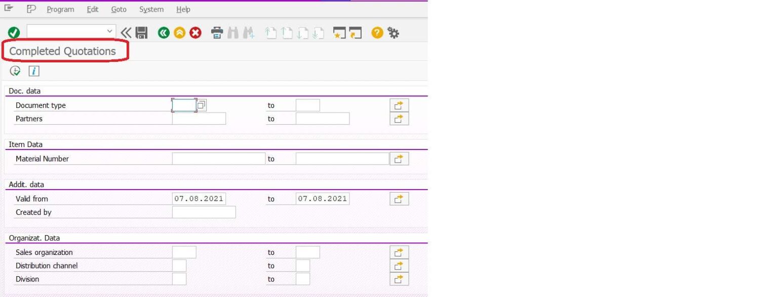 Best Practices For Creation Of Quotation In SAP SD VA21