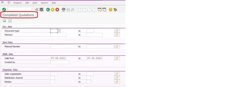 Best Practices For Creation Of Quotation In SAP SD VA21
