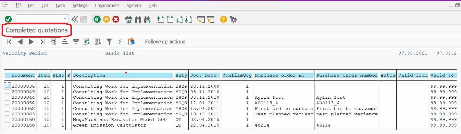 Best Practices For Creation Of Quotation In SAP SD VA21