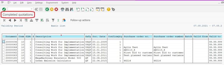 Best Practices For Creation Of Quotation In SAP SD VA21