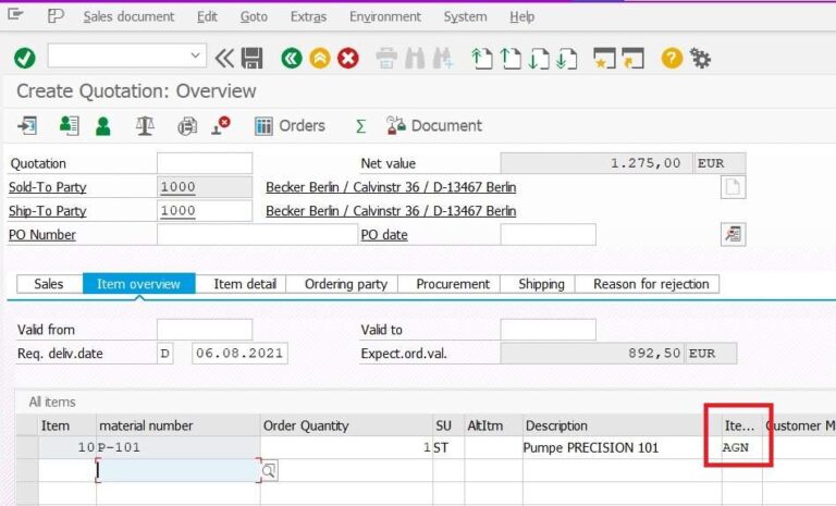 Best Practices For Creation Of Quotation In SAP SD VA21