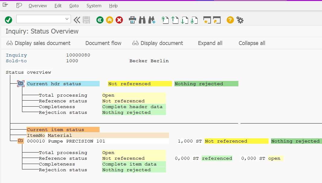 Creation Of Inquiry In SAP Sales And Distribution - SAPBoost.Com